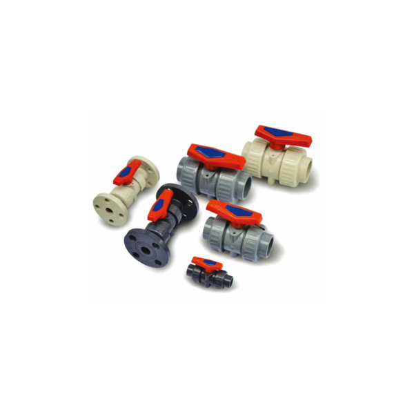 [Illhung Plastic] Double Union Ball Valve (Plastic N1 Handle)